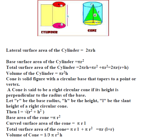 CBSE Class 10 Mathematics Surface Area And Volume Notes Set C CBSE Class 10 Mathematics Surface Area And Volume Notes Set C